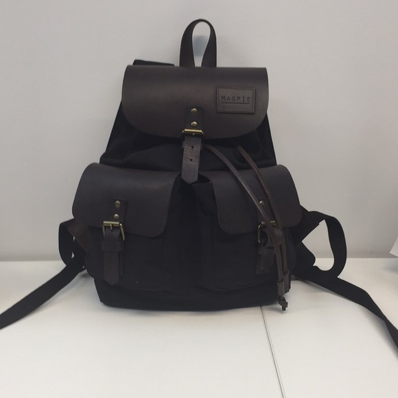 Bags | Great Canvas And Leather Backpack | Poshmark